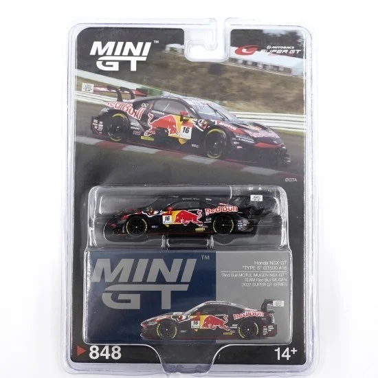 MINI GT No.848 Honda NSX-GT "Type S" GT500 #16 "Red Bull MOTUL MUGEN NSX-GT" TEAM Red Bull MUGEN ...