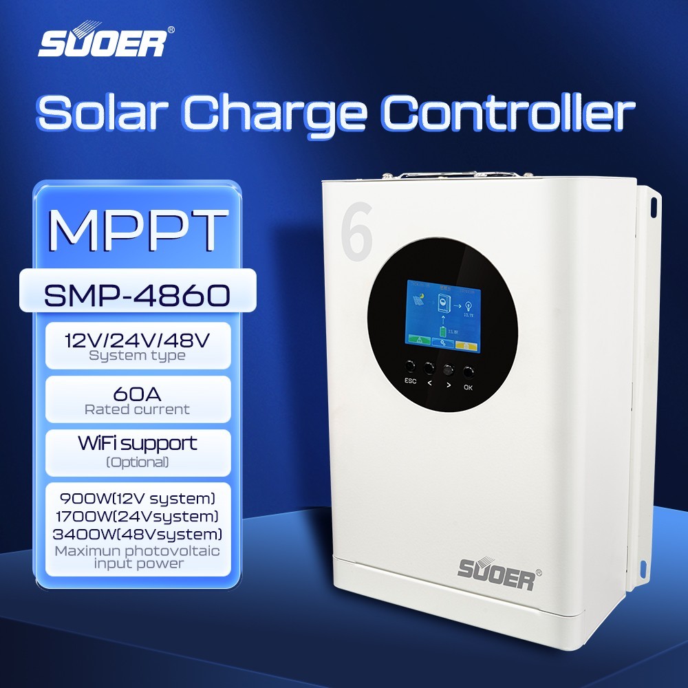 MPPT solar charger panel Solar Controller รุ่น SMP-4860 - 40A / 60A ...