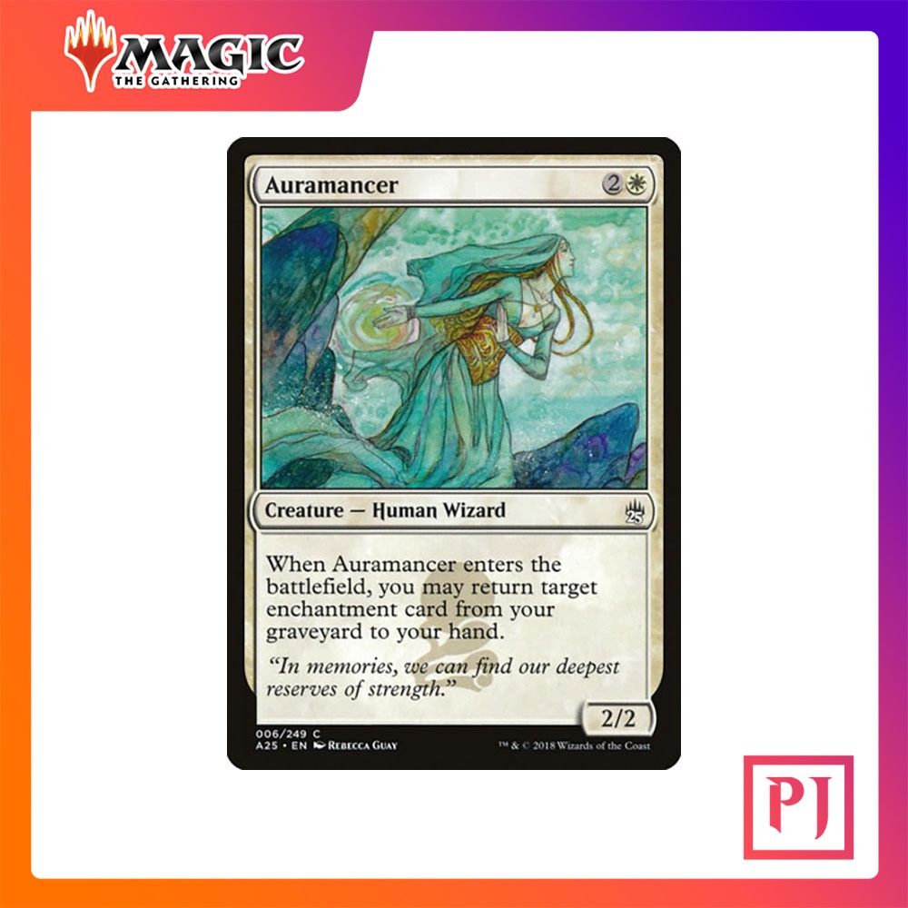 [MTG] Auramancer [A25] [WHITE] [COMMON] [NORMAL] [ENG] (การ์ดเมจิค ...