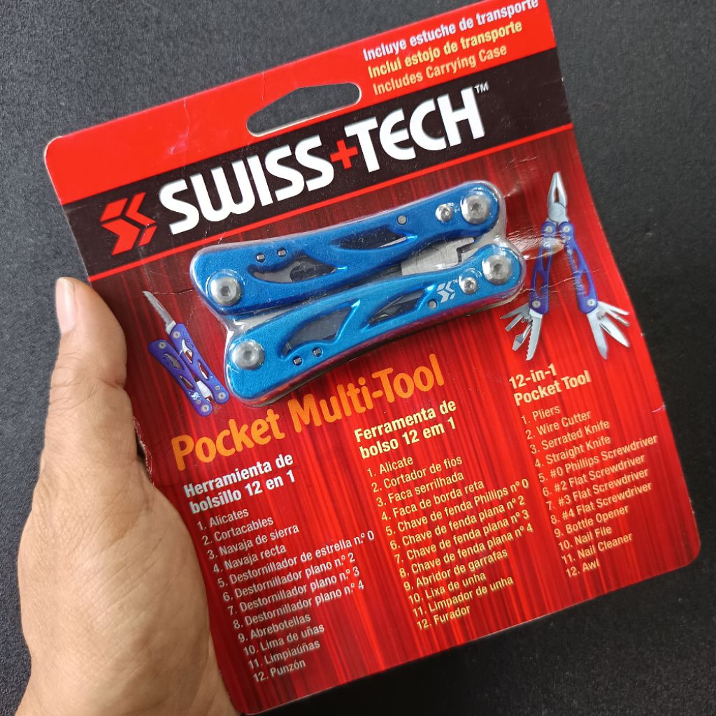 SWISS+TECH Pocket Multi-Tool 12-in-1 พร้อมซองเก็บ | Shopee Thailand