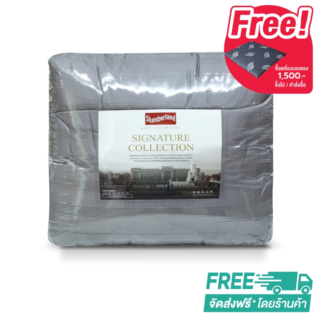 Slumberland ผ้านวม Cotton รุ่น SYLVESTER | Shopee Thailand