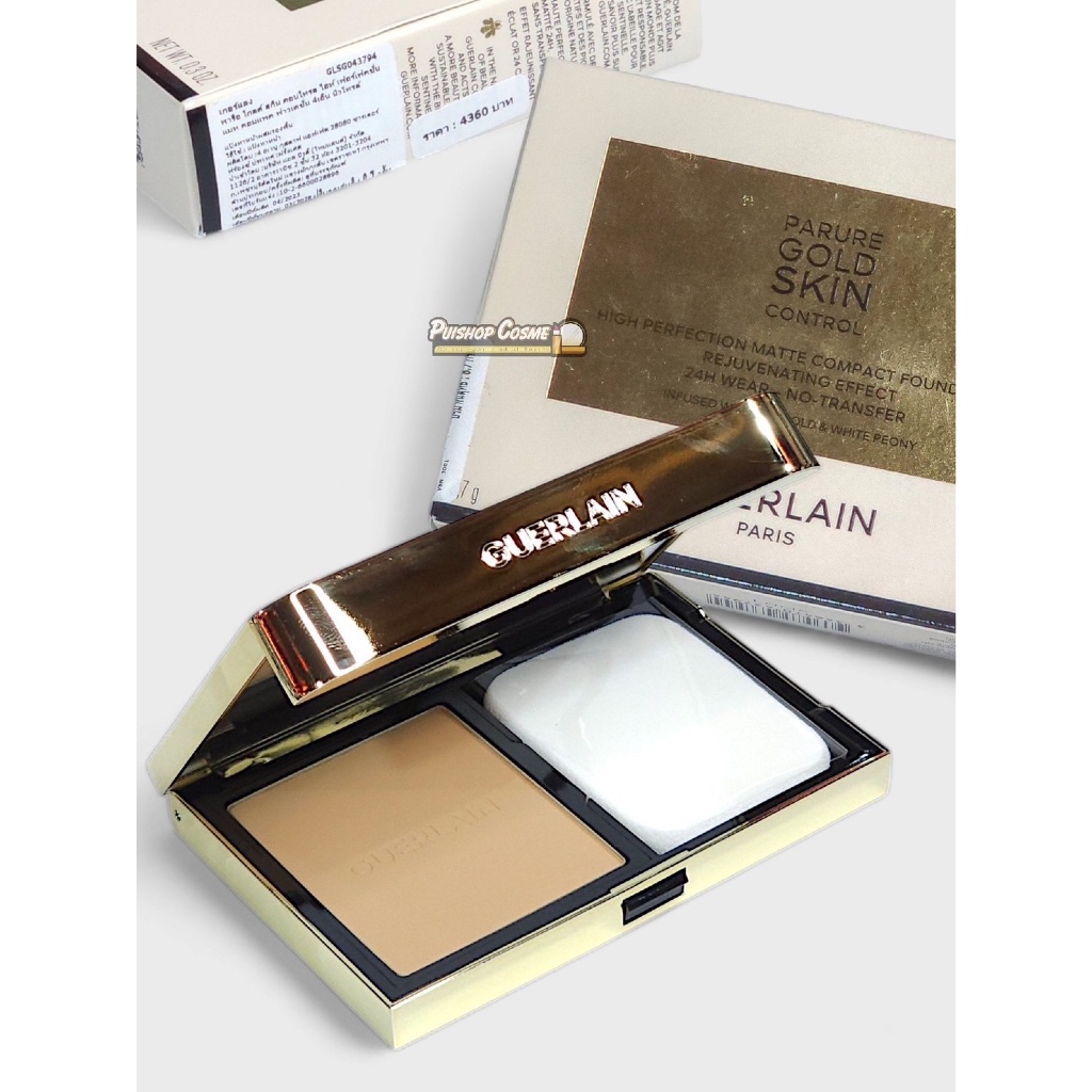 ป้ายไทย GUERLAIN Parure Gold Skin Control High Perfection Matte Compact ...