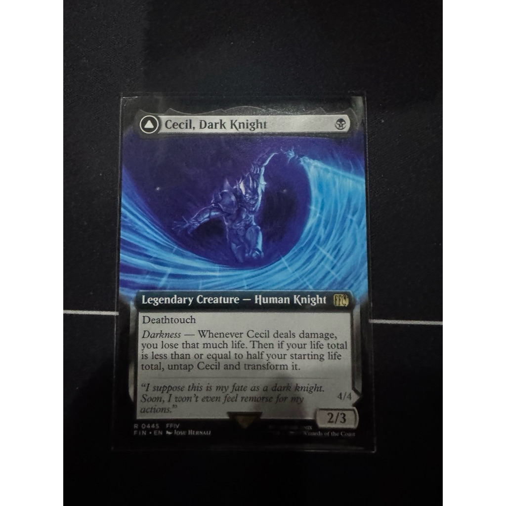 MTG Final Fantasy Variants: Cecil, Dark Knight (0445 - Extended Art ...