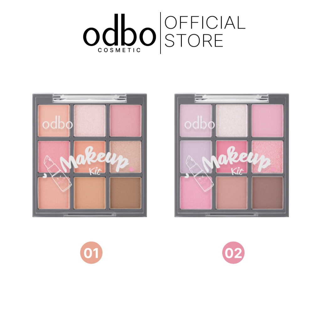 ODBO MAKEUP KIT NEW VERSION ODS06 พาเลทออลอินวัน (มีครบอายแชโดว์ บลัช ...