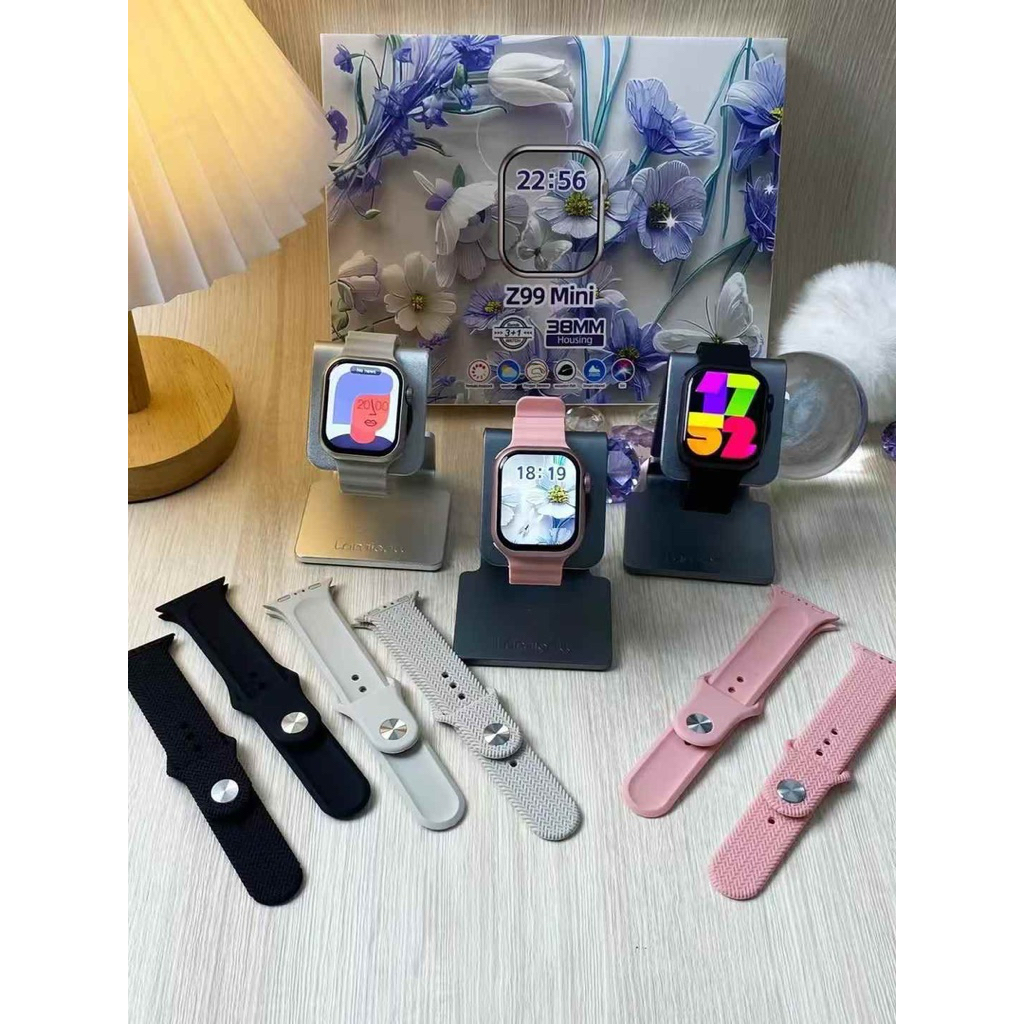 ZMZ- Z99 MINI สมาร์ทวอทช์ โทรได้ แจ้งเตือนข้อความ จอ38mm แถมสาย 3 เส้น ...