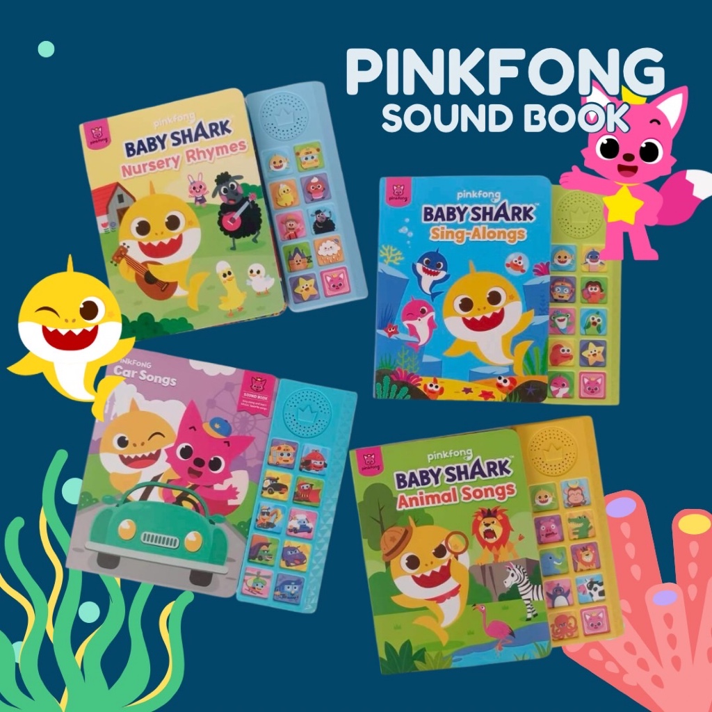 หนังสือ Pinkfong sound book หนังสือเพลง ภาษาอังกฤษ Baby shark | Shopee ...