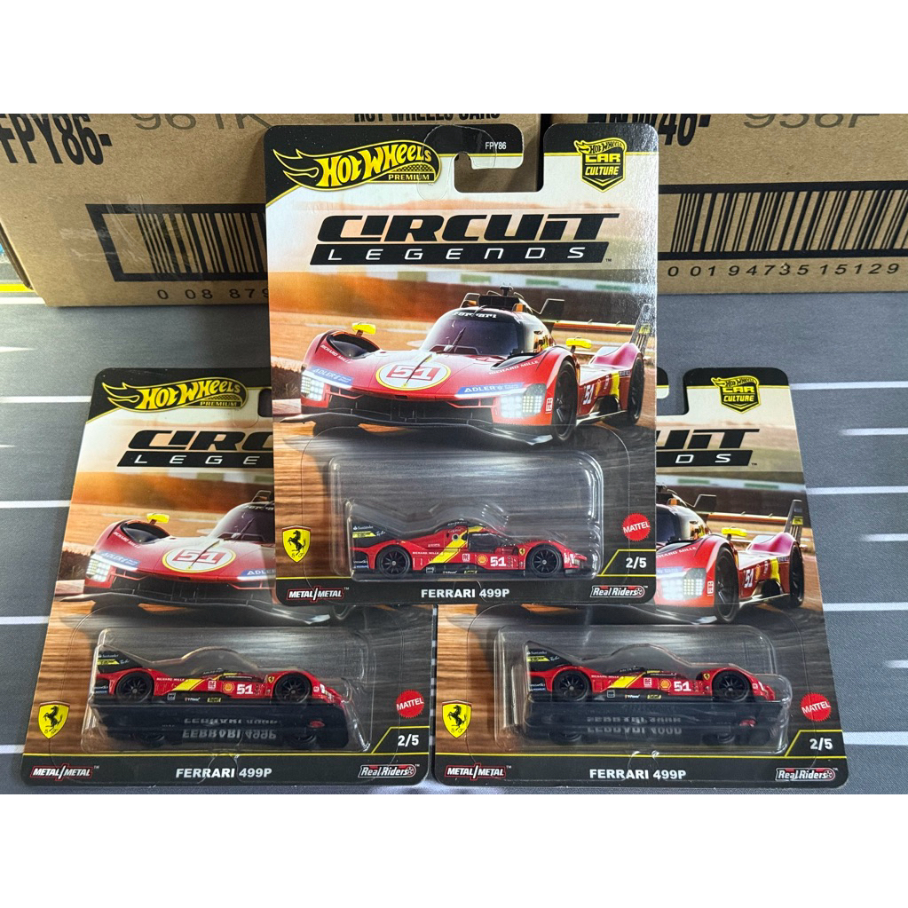 Hot Wheels Premium Ferrari 499p 2/5 ขนาด 1:64 แพ็ค สภาพดี | Shopee Thailand