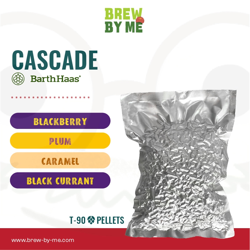 ฮอปส์ Cascade (US) 8oz หรือ 16oz PELLET HOPS (T90) โดย Barth Haas | ทำ ...