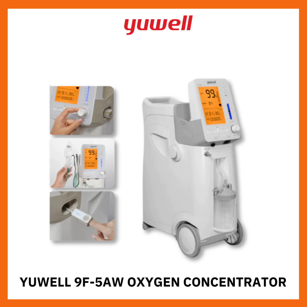 Yuwell Thailand Oxygen Generator เครื่องผลิตออกซิเจน ขนาด 5 ลิตร Yuwell รุ่น 9F-5AW [3Year ...