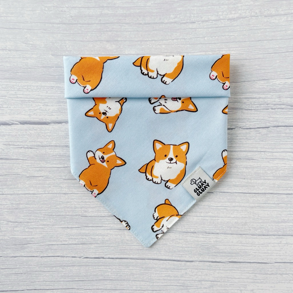 GLUAY GLUAY - ผ้าพันคอหมาแมว ผ้าพันคอสัตว์เลี้ยง - Corgi Lover ลายน้อง ...