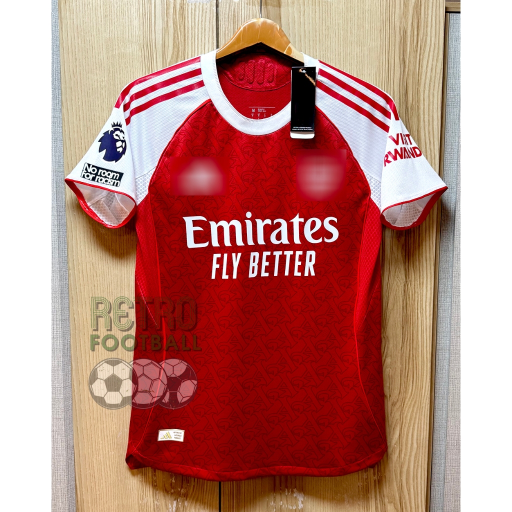 เสื้อฟุตบอลทีม อาร์เซนอล Home เหย้า [ PLAYER ] เกรดนักเตะ ปี2025/26 ฟลูออฟชั่นEPL ชื่อเบอร์นัก ...