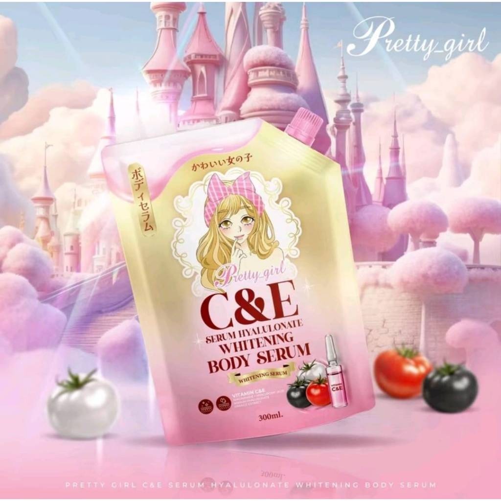 เซรั่มไฮยา พริตตี้เกิล์ล PRETTY GIRL C&E SERUM ไวท์เทนนิ่ง บอดี้ 1ถุง ...