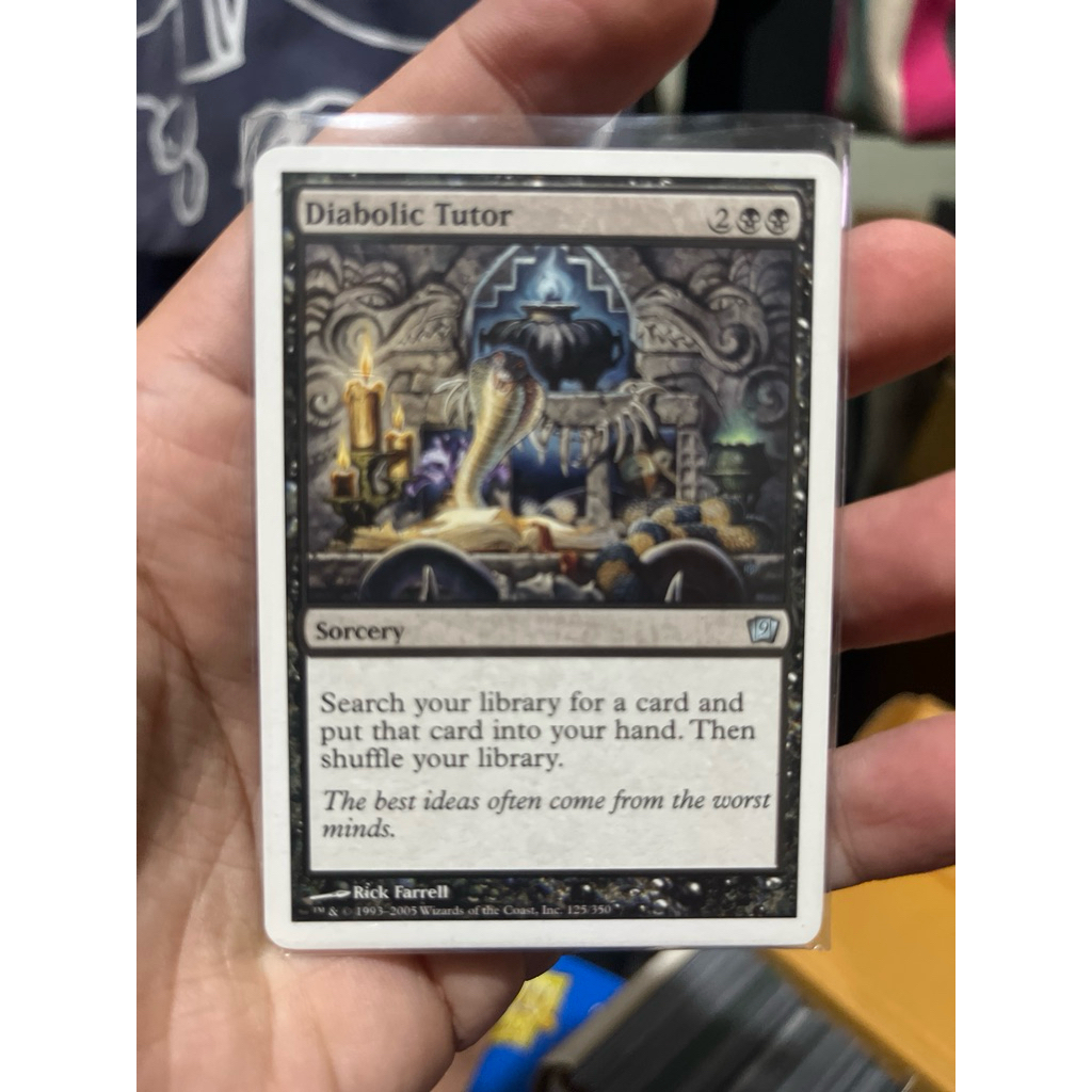 การ์ด MTG Diabolic Tutor Black Magic the Gathering EDH รุ่น 9th สภาพ Ex ...