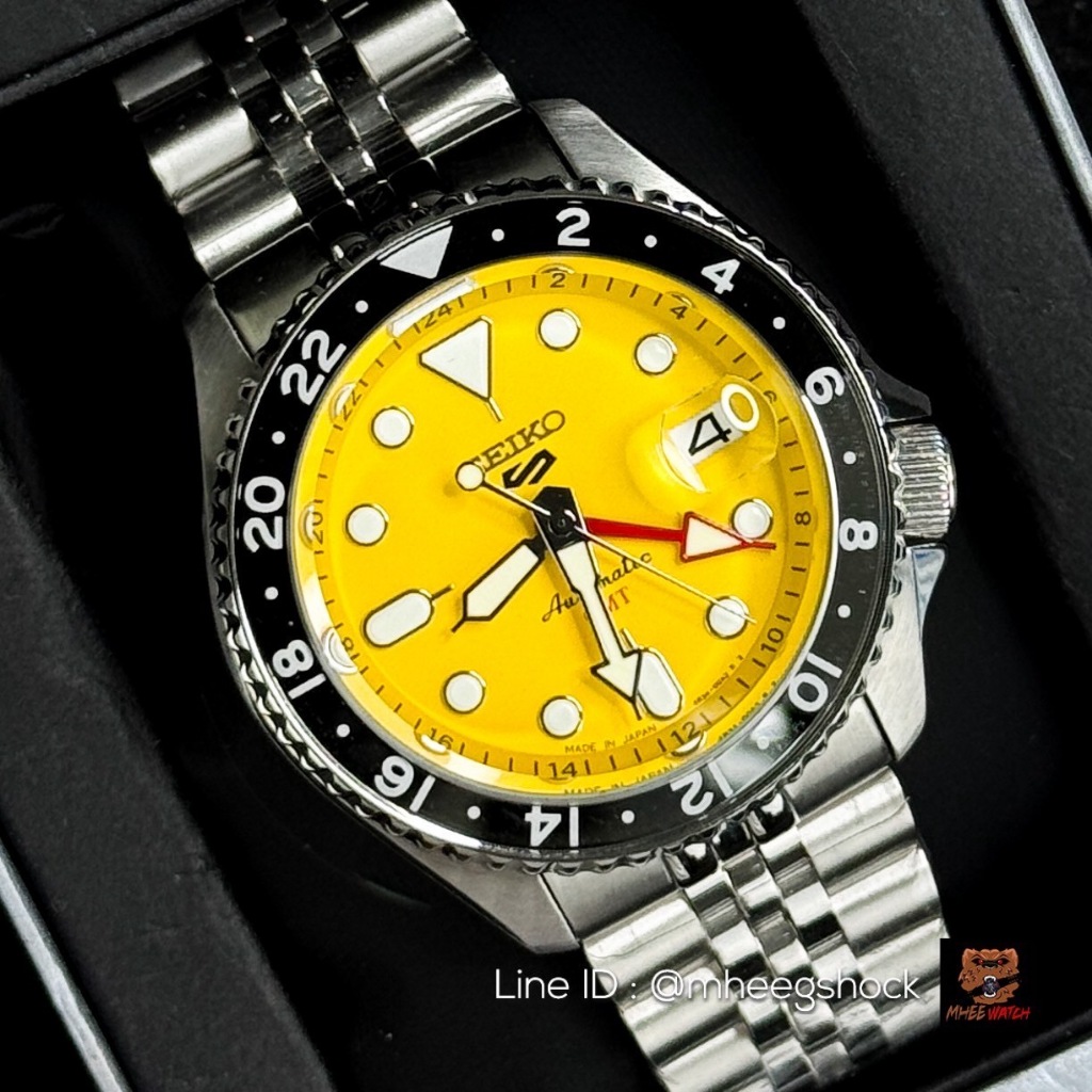 SEIKO 5 SPORTS GMT SSK017 Yellow special edition Very Rare item (Made ...