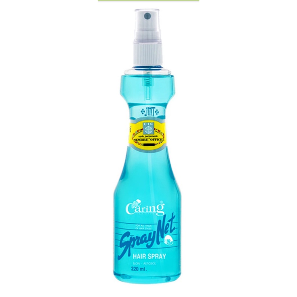 Caring Hair Spray Net แคริ่ง สเปรย์ หัวฉีด ชนิดแข็ง จัดแต่งทรงผมอยู่ทรง ...