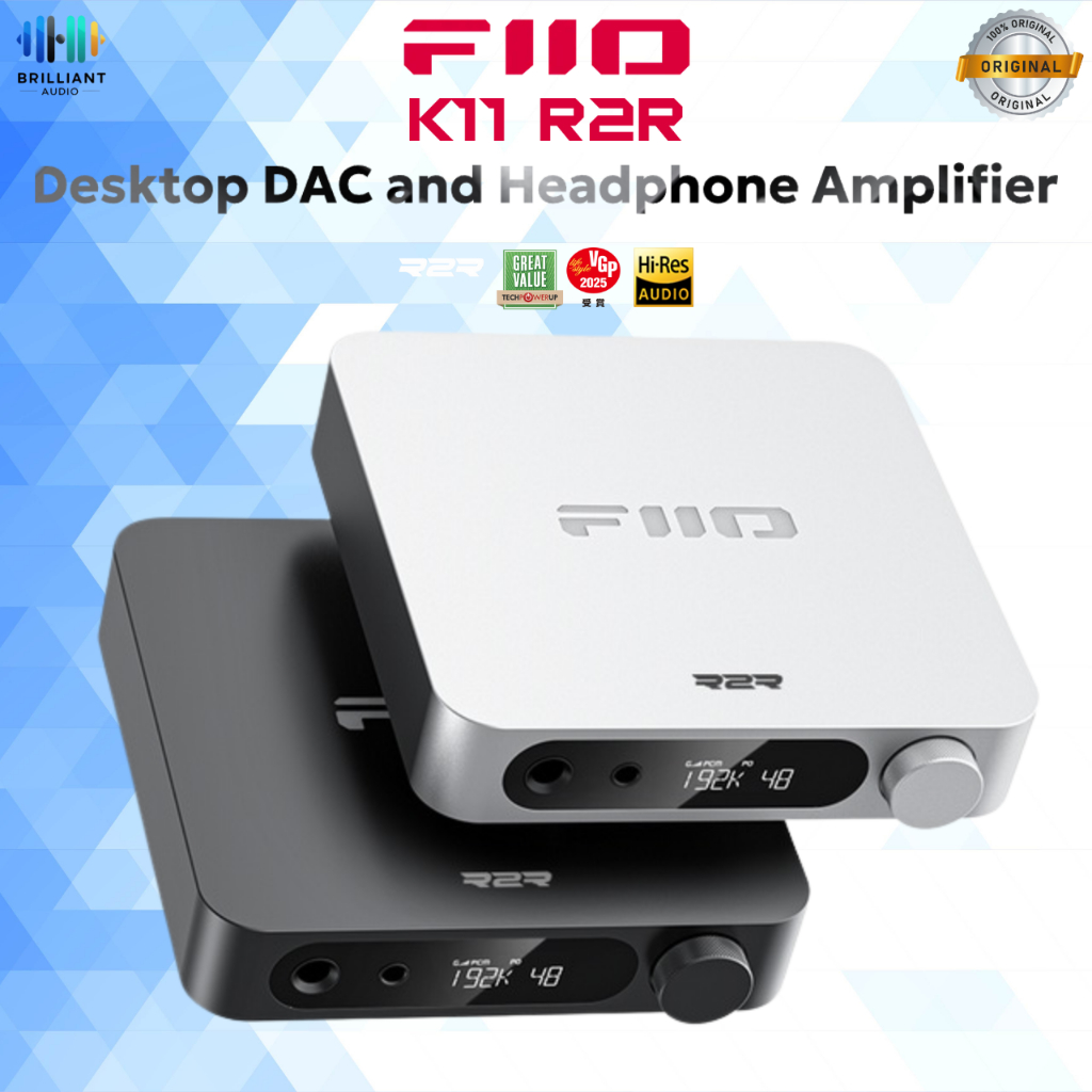 FiiO K11 : R-2R DAC/AMP | Hi-Res เสียงดี พร้อมใช้งาน (ประกันศูนย์ไทย 1 ปี) | Shopee Thailand