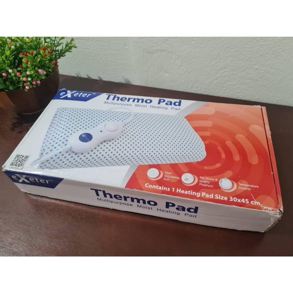 Exeter Thermo pad แผ่นประคบร้อนไฟฟ้า บรรเทาอาการปวด | Shopee Thailand