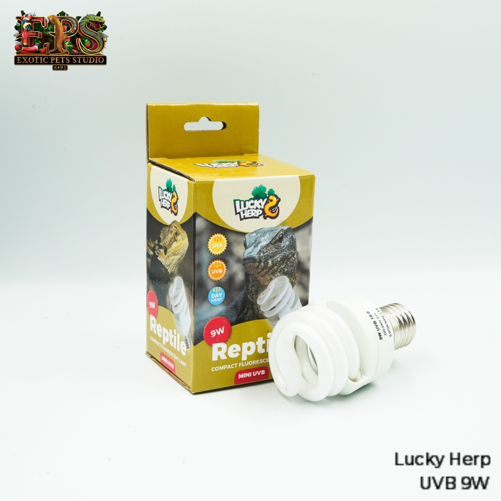 Lucky Herp หลอดไฟ UVB 10.0 สำหรับสัตว์เลื้อยคลาน (9W) Reptile Compact Fluorescent Lamp - MINI ...