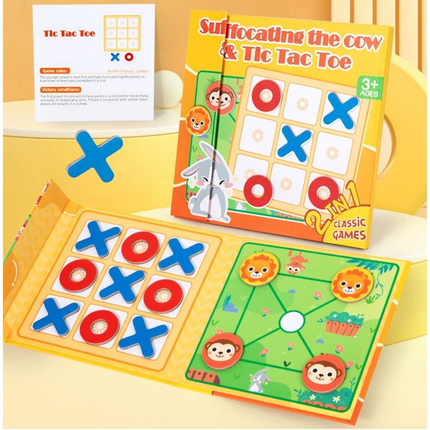 Tic Tac Toe Game บอร์ดเกม ทิก-แทก-โท เอ็กซ์โอ OX XO Xs Os tic-tac-toe ...