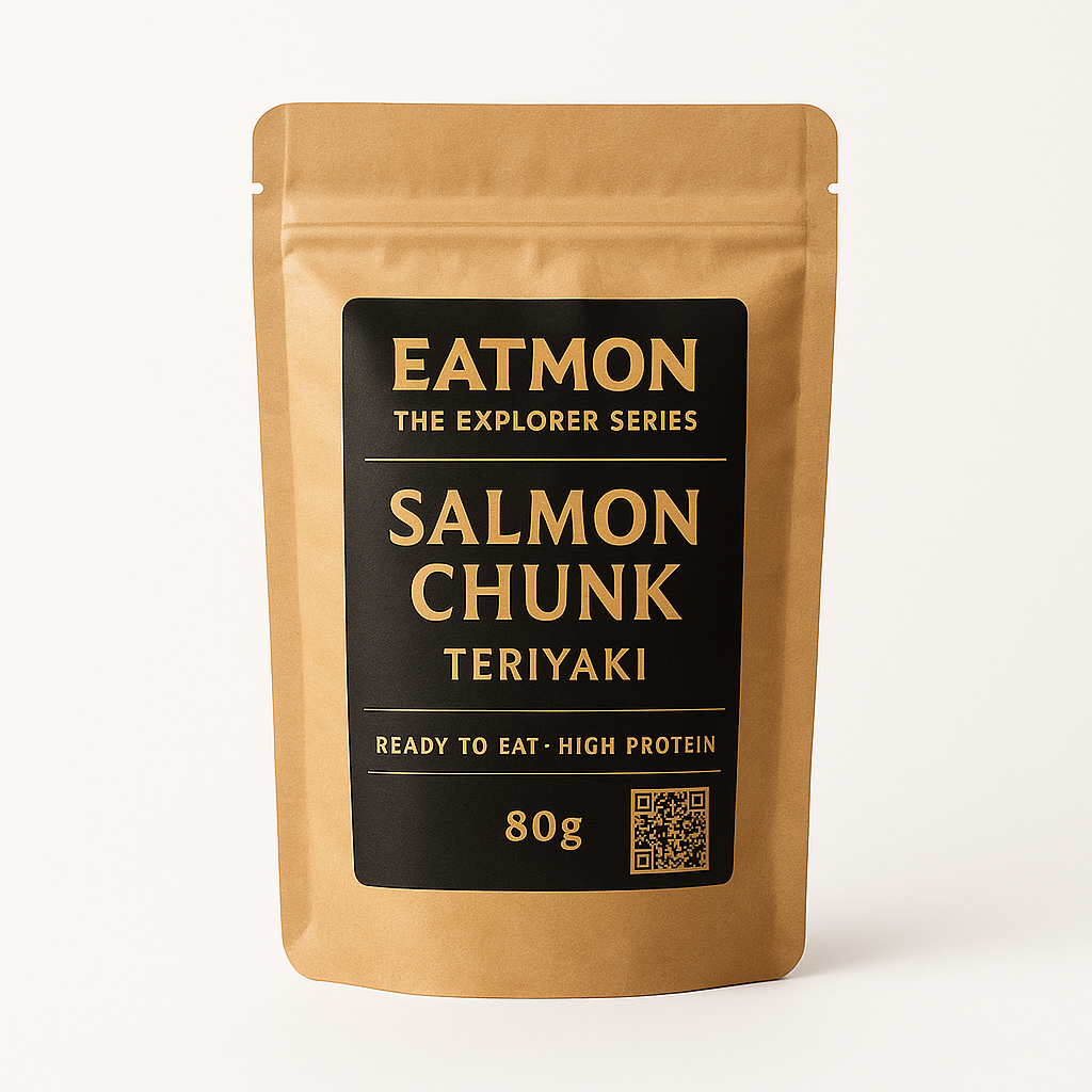 ปลาแซลมอน พร้อมทาน EATMON Teriyaki 80g | แซลมอนชิ้นพร้อมทาน | โปรตีนสูง ...