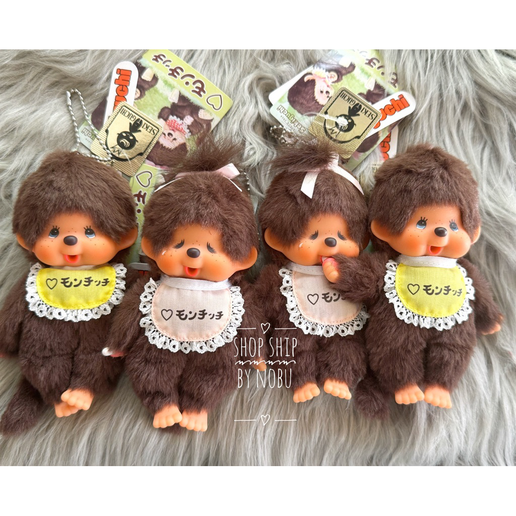 พวงกุญแจสำหรับห้อยกระเป๋า monchhichi original vintage redition แบบพวง ...