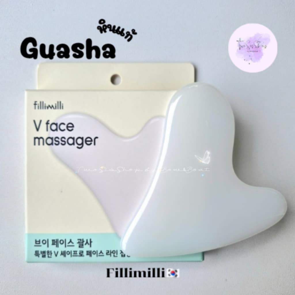 📌พร้อมส่ง หินกัวซา หินนวดหน้า Guasha หินแท้💯 Fillimilli V Face Massager ...
