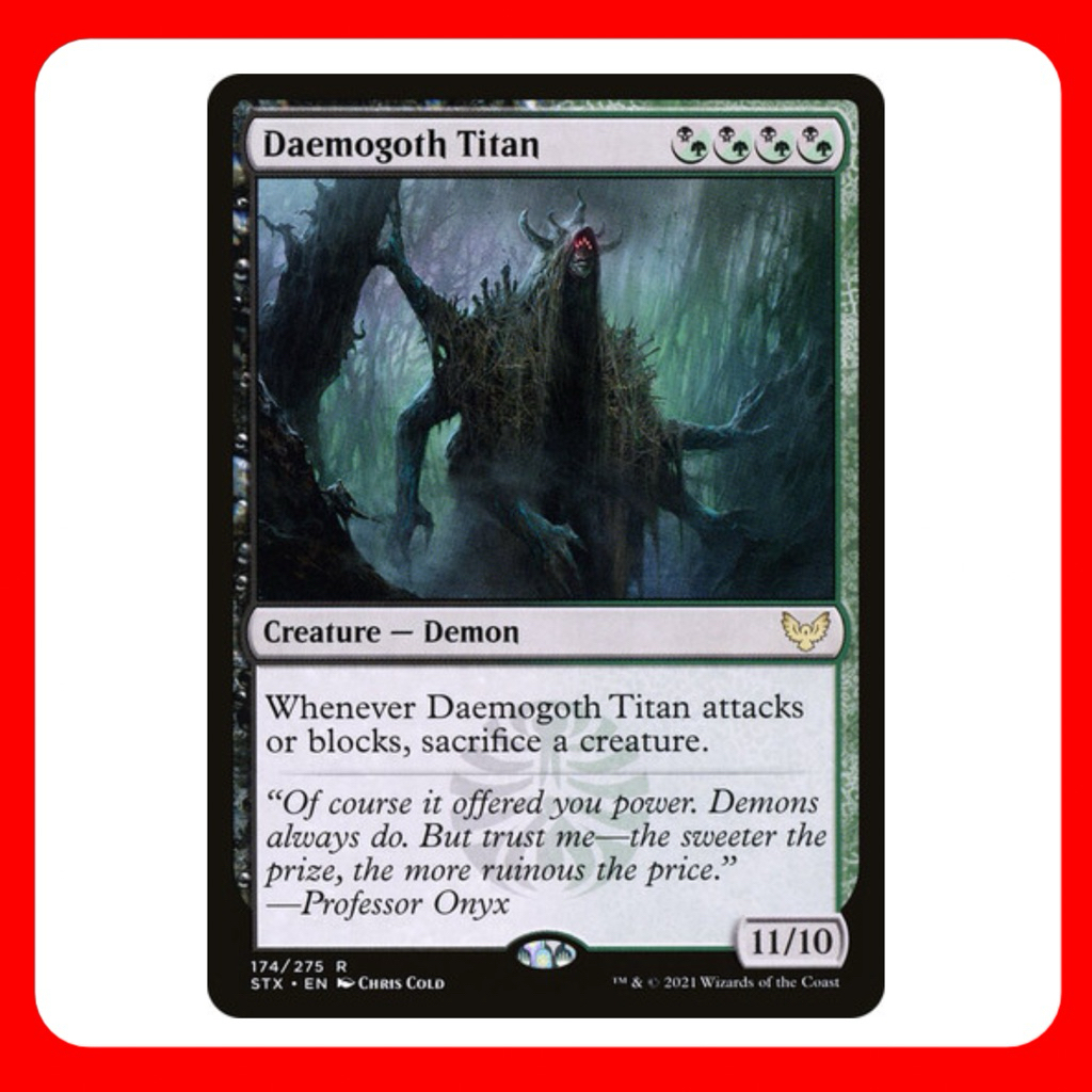 [MTG] Daemogoth Titan [STX] [MULTI] [RARE] [NORMAL] [ENG] (การ์ดเมจิค ...