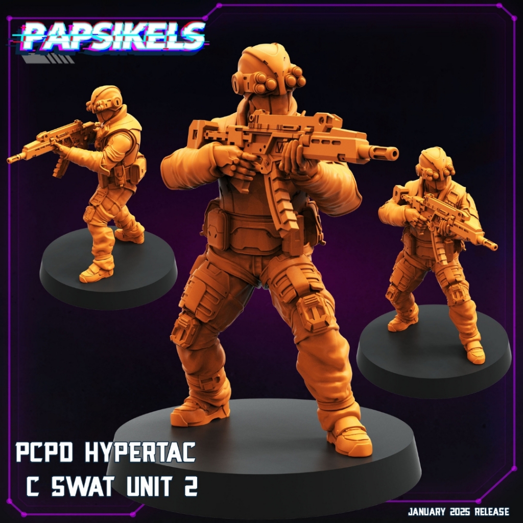 Hypertac C-SWAT Unit [2] - Cyberpunk 20XX - Humanoid Human (Cyborg ...
