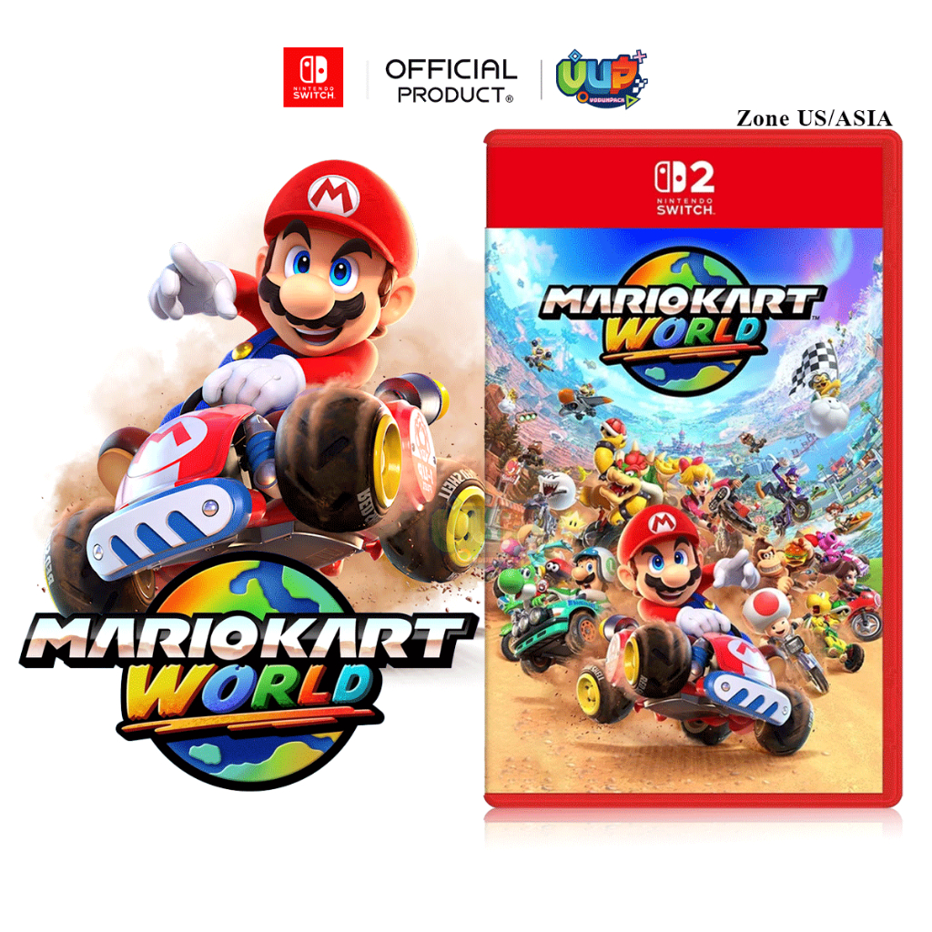 NSW 2 : MARIO KART WORLD Zone US Asia / English Nintendo Switch 2 ตลับ ...