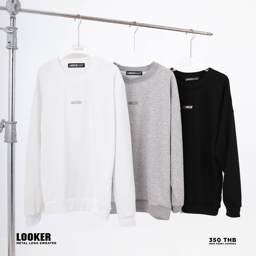 LOOKER METAL LOGO SWEATER | Shopee Thailand