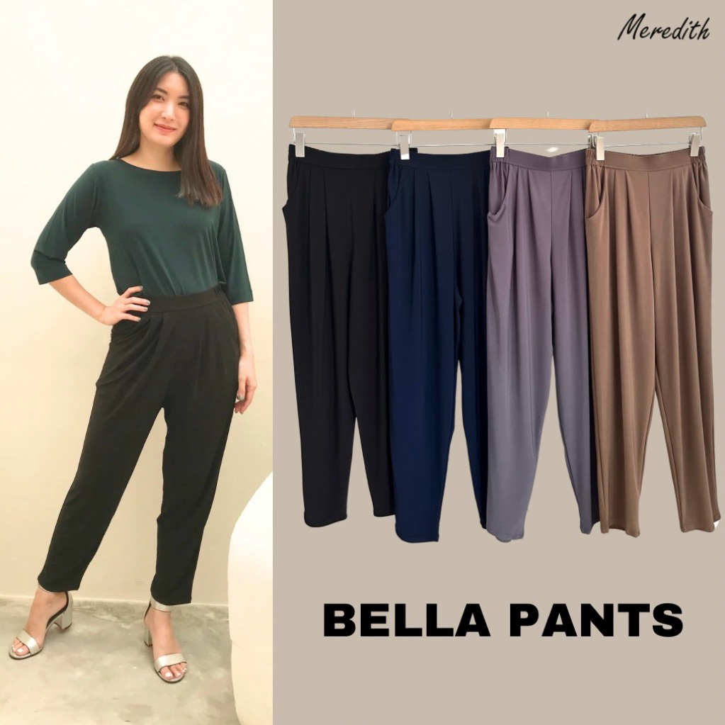 MEREDITH : Bella Pants กางเกงขายาวทรงขาเดป | Shopee Thailand