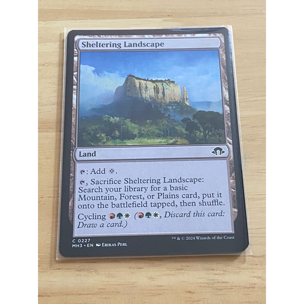 [MTG][MH3] Modern Horizons 3: Sheltering Landscape การ์ดแท้ Magic The ...