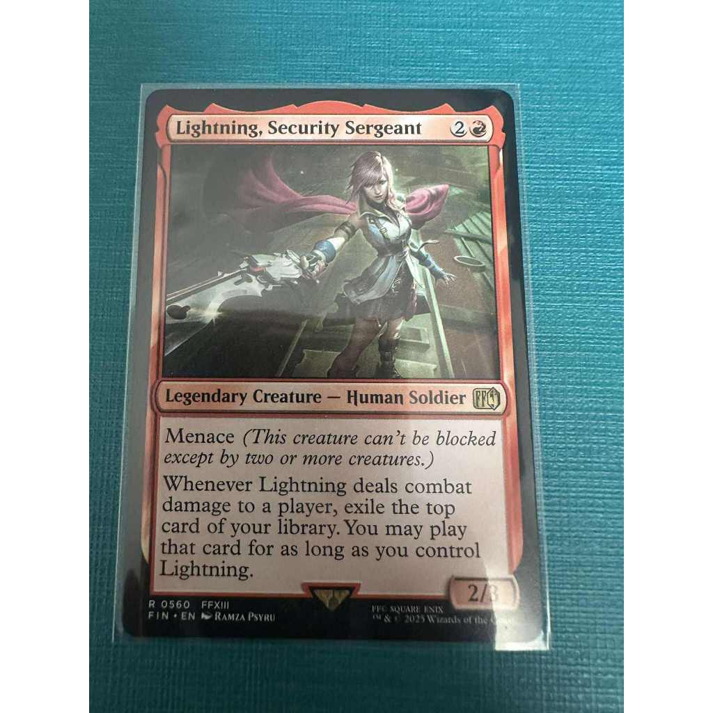Lightning, Security Sergeant (Starter Kit) การ์ด Magic The Gathering MTG ของแท้ จากชุด Final ...
