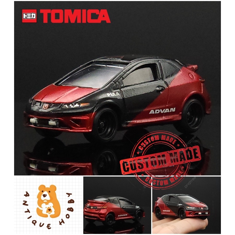 👑รถ โมเดลรถ TOMICA 1/64 มือสอง :HONDA CIVIC TYPE R EURO ADVAN( RESTORE ...