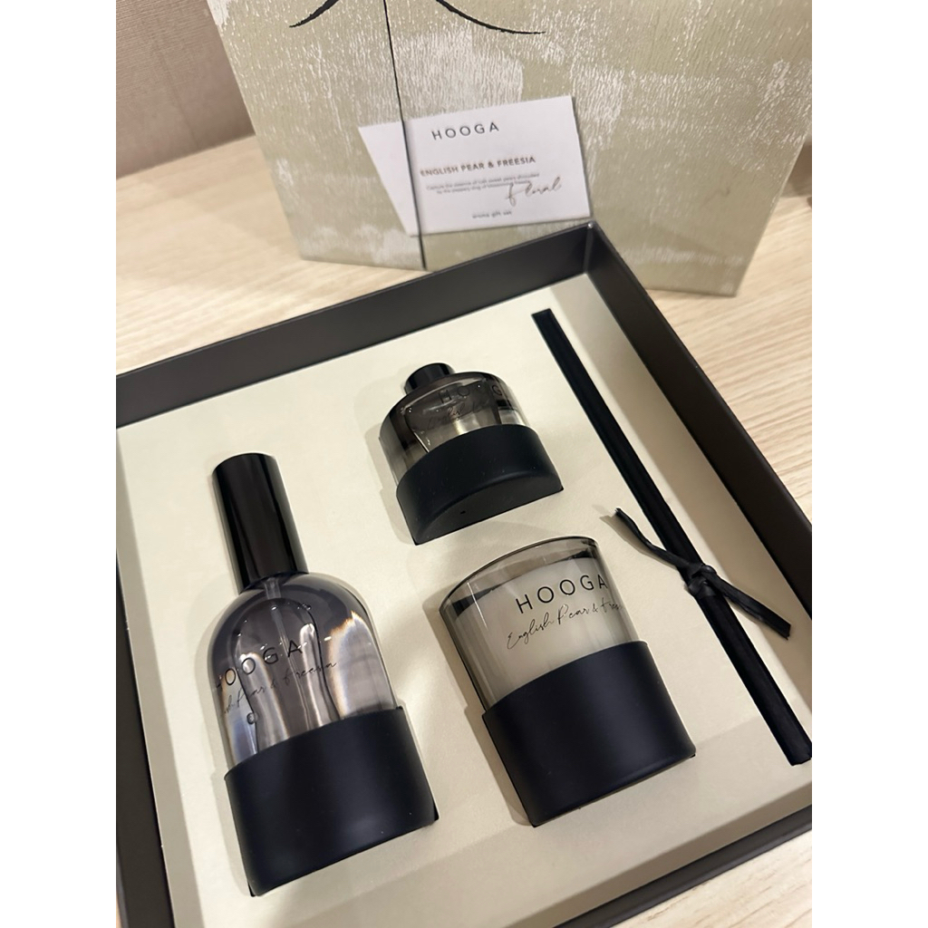 Hooga Aroma Gift Set สเปรย์ปรับอากาศ น้ำหอมปรับอากาศ เทียนหอม กลิ่น ...
