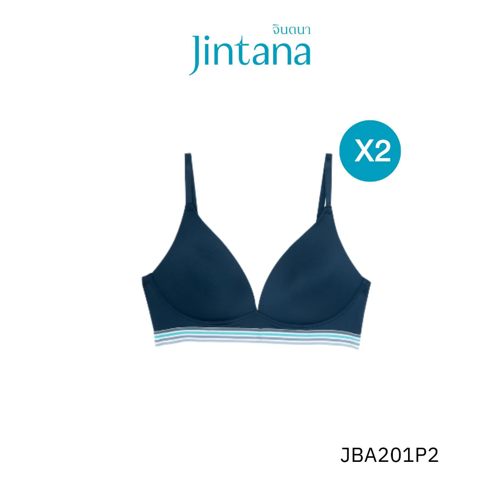 (1แถม1)Jintana สปอร์ตบรา ไม่มีโครง รุ่น Active รหัส JBA201P2 ใส่สบาย กระชับ ระบายอากาศดี กระชับ ...