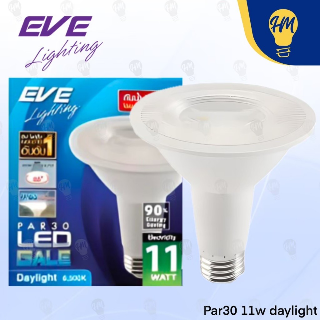 EVE หลอดไฟ LED PAR30 11W รุ่น Gale แสงขาว/แสงวอร์ม (กันน้ำได้) | Shopee Thailand