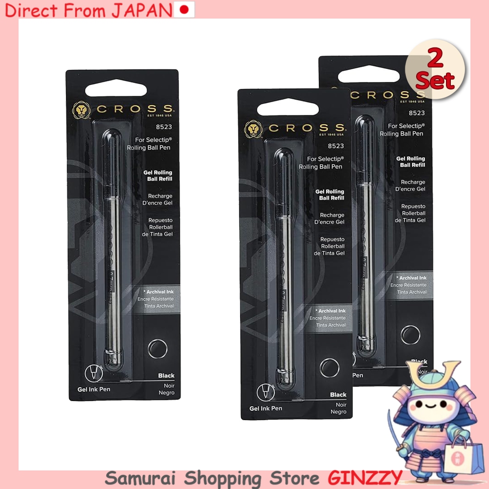 CROSS ไส้ปากกาหมึกเจล สำหรับปากกาเซเล็คทิปโรลเลอร์บอล สีดำ รุ่น 8523 ...