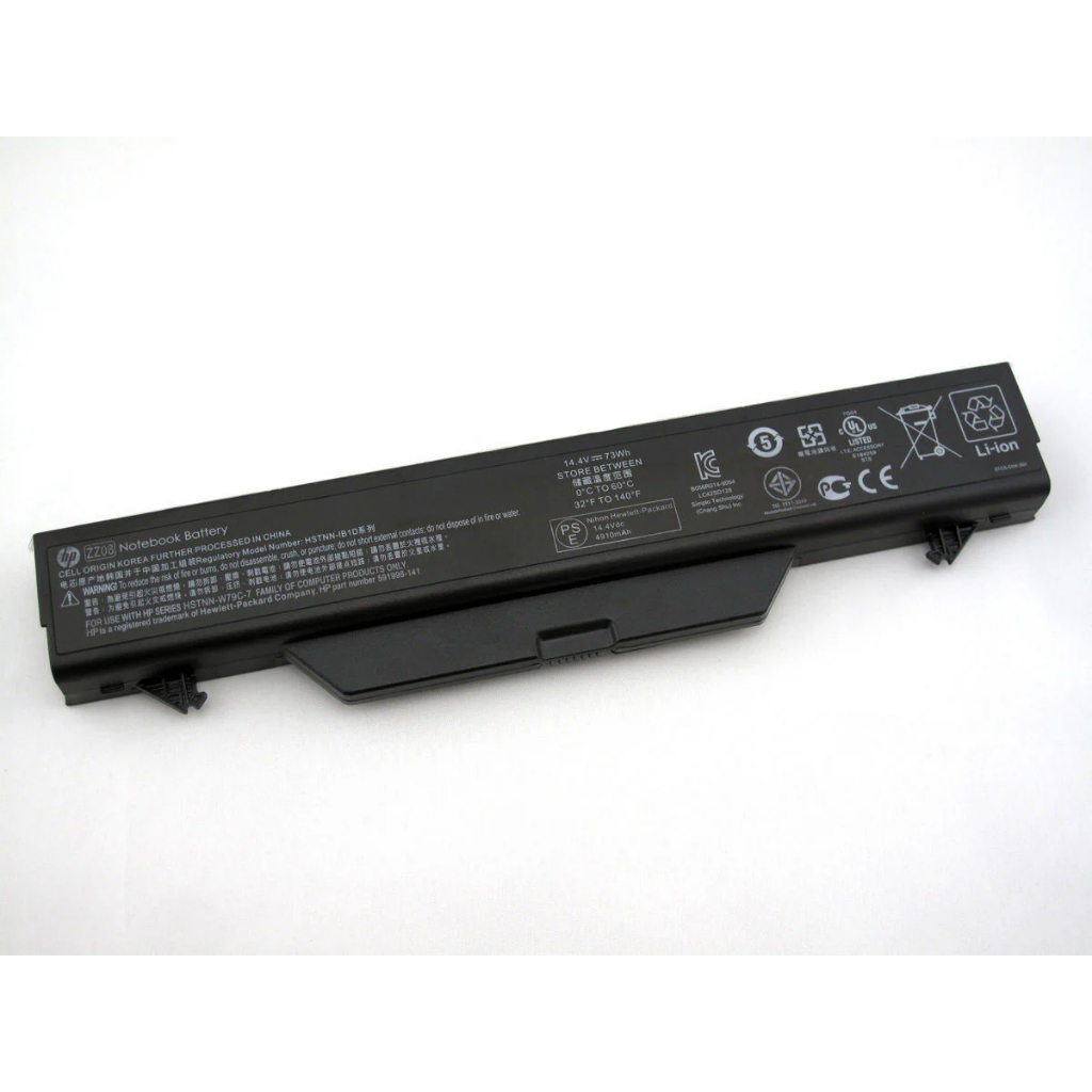 แบตเตอรี่โน๊ตบุ๊ค ZZ08 14.4V battery for HP Probook 4510s 4515s 4710s ...