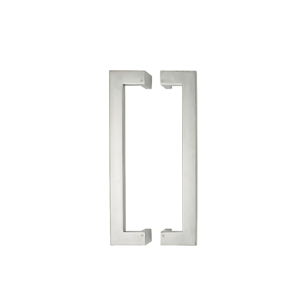 HD164 VVP ทรงเหลี่ยม,ใช้กับบานกระจก,อลูมิเนียม,บานไม้ สีสแตนเลสด้านHL ...