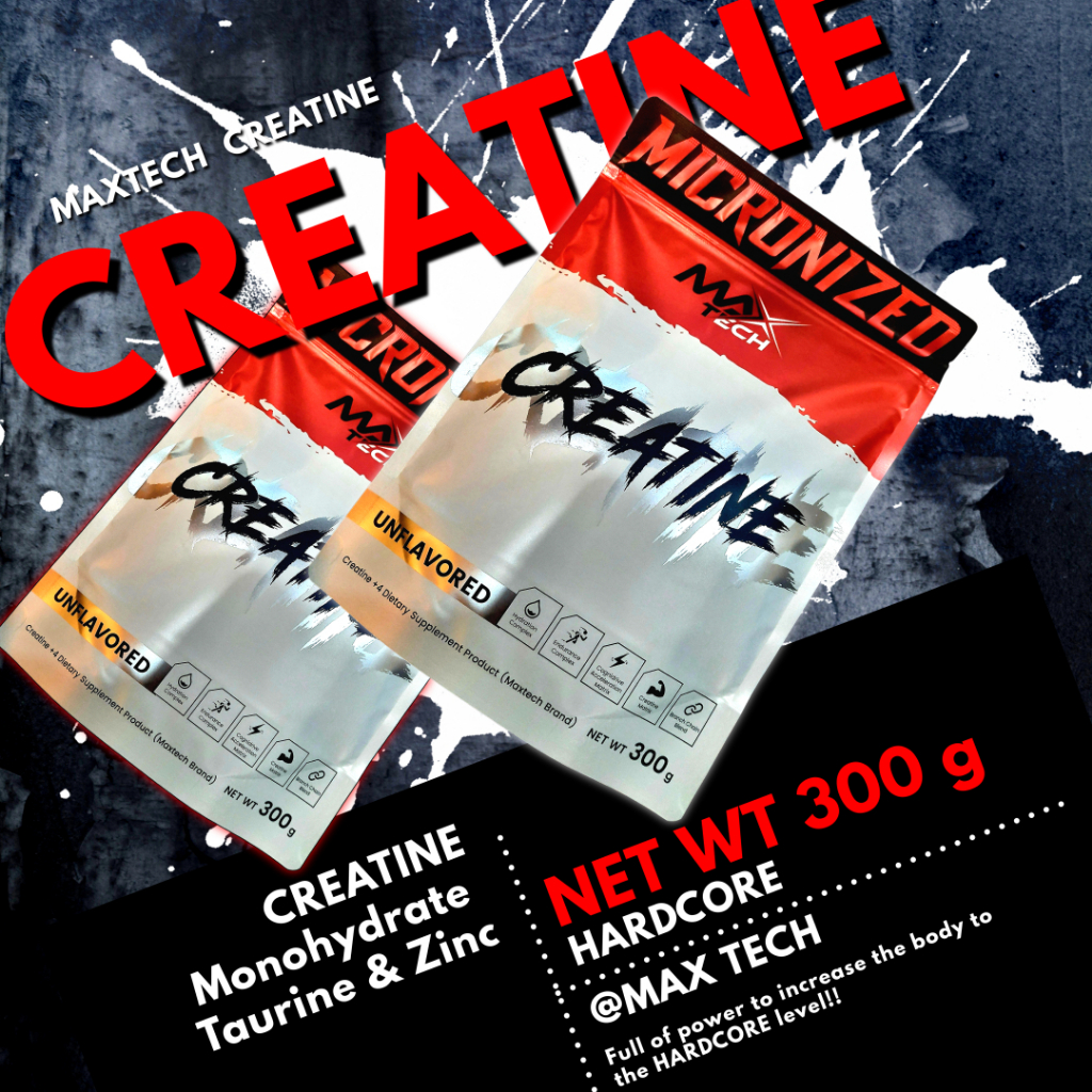 เพิ่มความแข็งแกร่ง โปร 2ถุง ครีเอทีน MaxTech Creatine ทานได้ 60 วัน ...