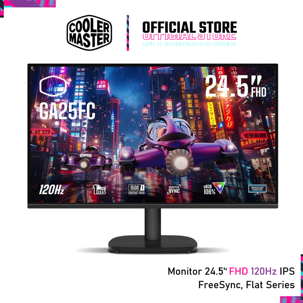 Cooler Master Monitor 24.5 /21.5'' / 27'' FHD 120Hz IPS FreeSync (CMI ...