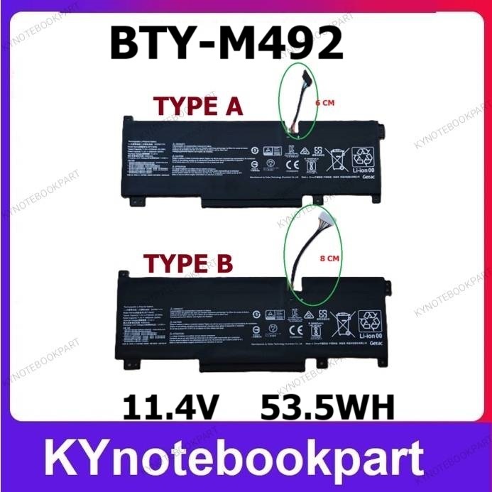 แบตเตอรี่ ของแท้ MSI Sword 15 A11U Katana GF66 12Ux Pulse GL66 GL76 ...