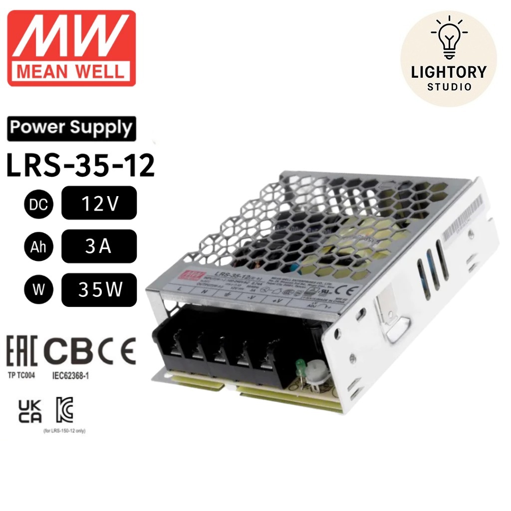 (ประกัน 3 ปี) Meanwell หม้อแปลง LRS 35วัตต์ 12V สวิทชิ่ง Mean Well 3A 35W | Shopee Thailand