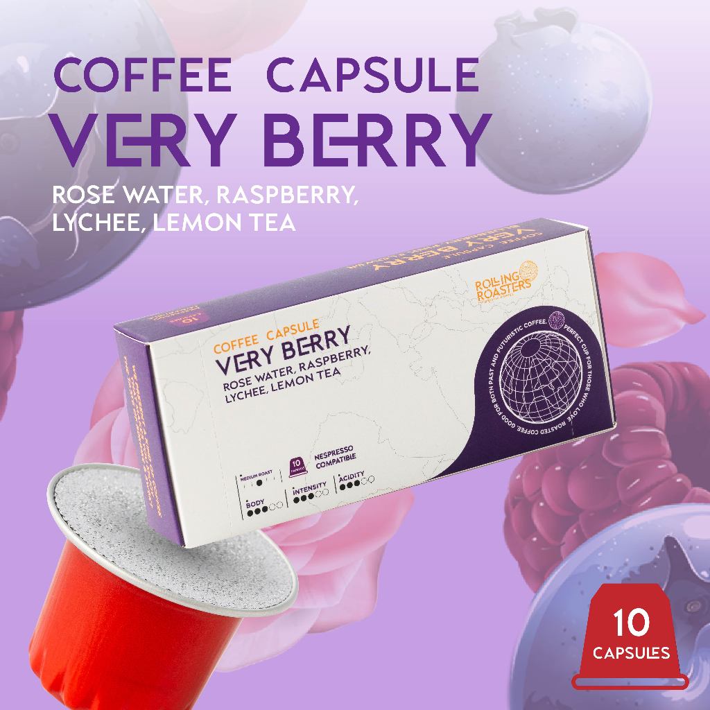 Rolling Roasters กาแฟแคปซูล COFFEE CAPSULE Very Berry | Shopee Thailand