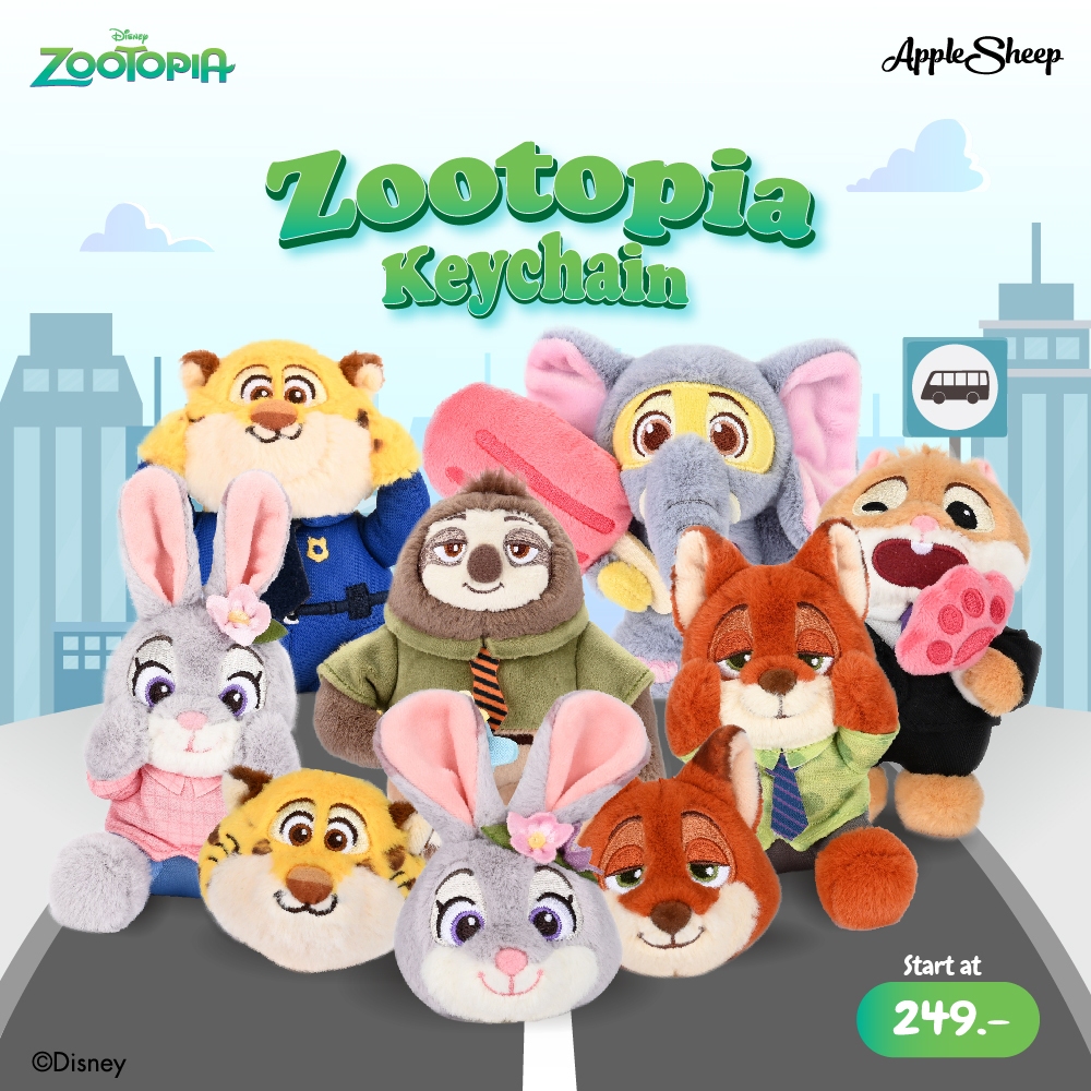 [Zootopia Keychain] พวงกุญแจตุ๊กตา ดิสนีย์ ซูโทเปีย จี้ห้อยตุ๊กตาน่ารัก ...