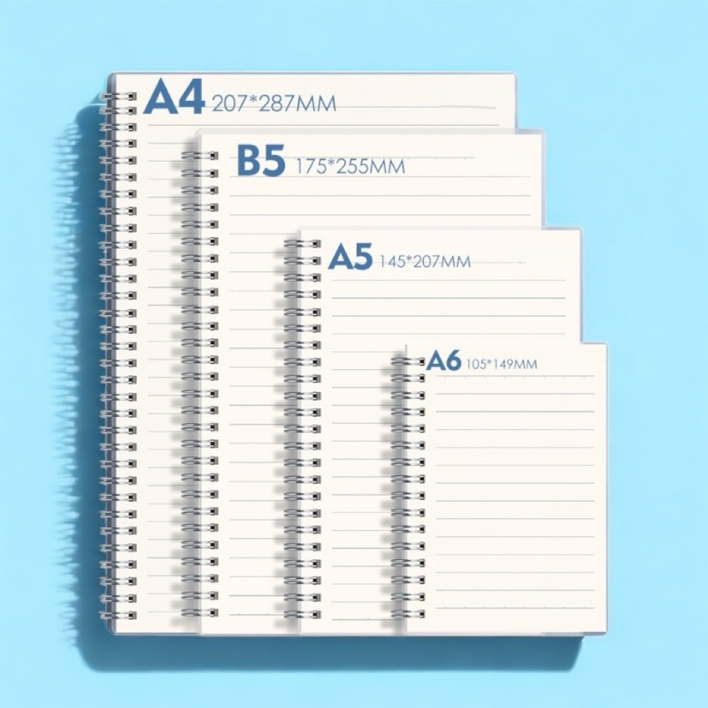 สมุดโน้ต ปกใส A6 A5 B5 A4 เลือกกระดาษได้ พร้อมส่ง | Shopee Thailand