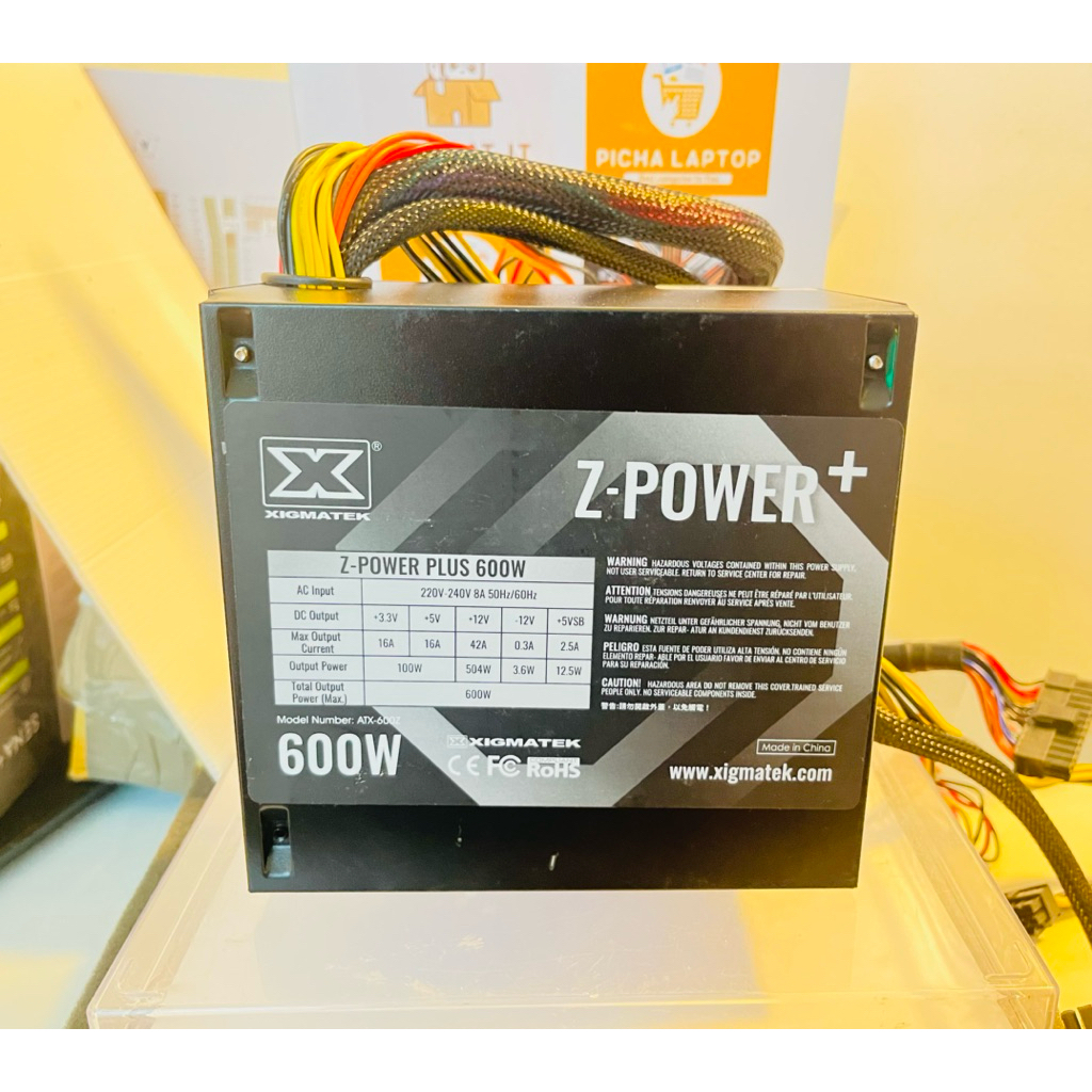XIGMATEK Z-Power 600W ตีเป็นมือสองพร้อมกล่อง ประกันถึง 2030/01/24 | Shopee Thailand