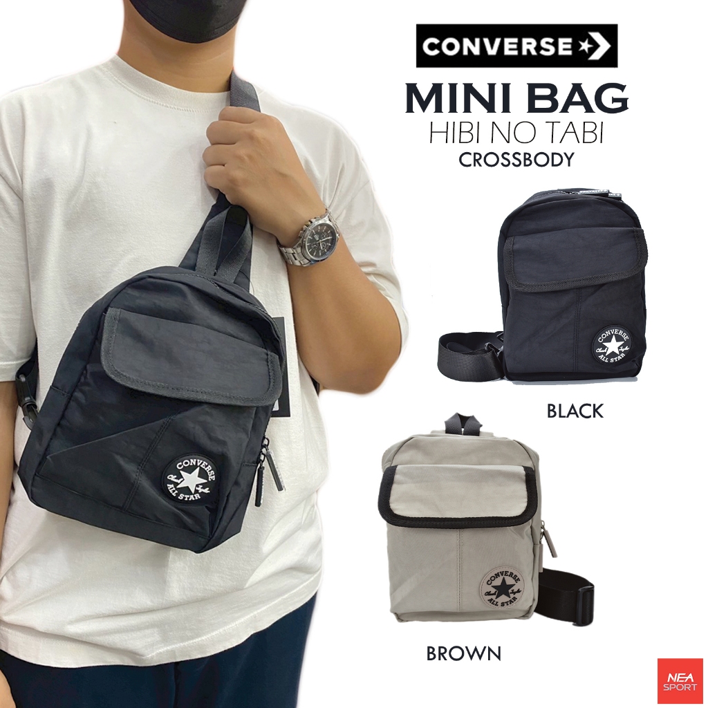 CONVERSE MINI BAG - HIBI NO TABI กระเป๋าคาดอก คอนเวิร์ส แท้ | Shopee ...