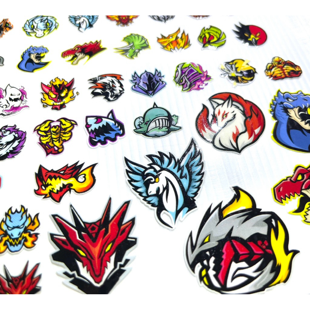 Beyblade X sticker dft uv custom ขนาดครึ่งA4 | Shopee Thailand
